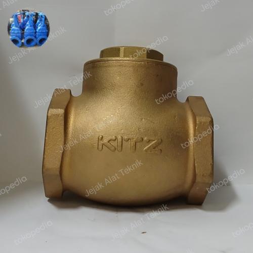 Jual CHECK VALVE 2 INCH KITZ KUNINGAN DRAT / SWING CHECK VALVE CLASS ...