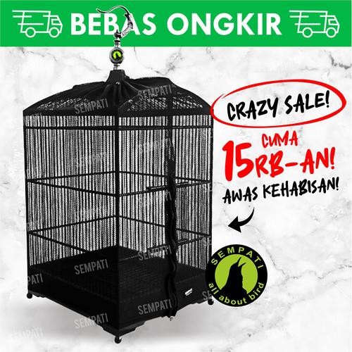 Jual Krodong kotak transparan eco kerodong sangkar burung kacer kenari ...