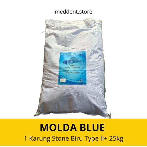 Jual Gips Stone Biru Molda Blue Type II+ / 1 Karung Molda Blue 25kg ...