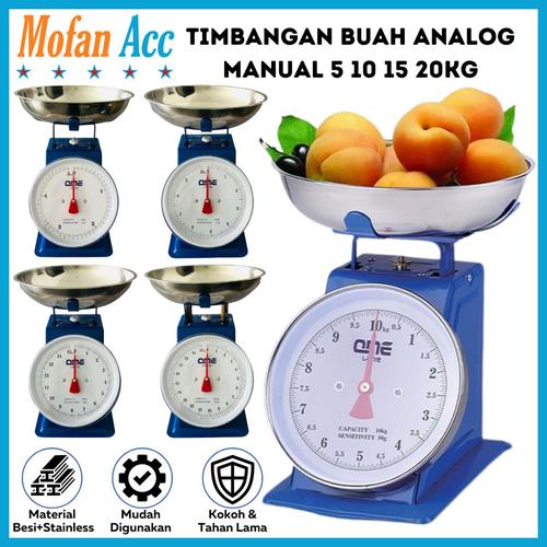 Jual Timbangan Analog Jarum Manual 5 10 15 20Kg Untuk Buah Sayur Dapur Dengan Mangkok Kitchen ...