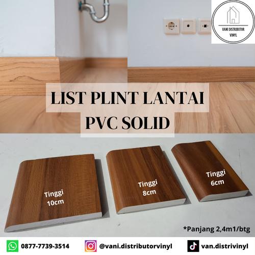 Jual Plint Lantai PVC List Dinding Solid Panjang 2,4m/btg Warna Custom - Jakarta Timur ...