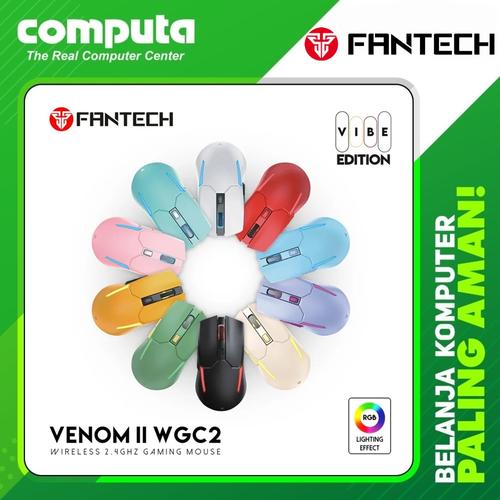 Jual Mouse Fantech Venom II WGC2 Wireless Mouse Gaming - Kuning - Kota ...