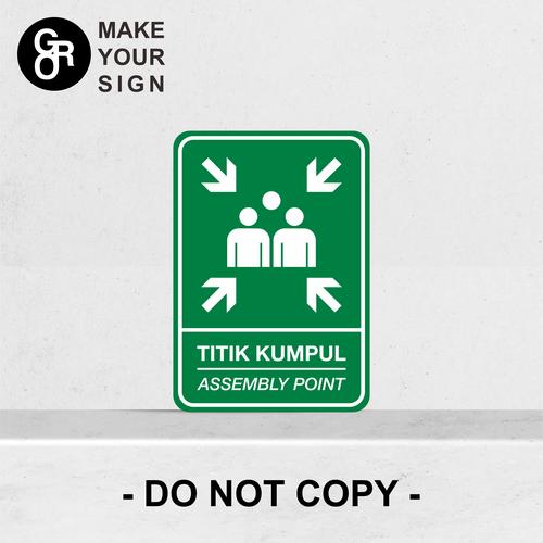Jual Rambu Plat Alumunium/Plang/Lalu Lintas Titik Kumpul 35cm x 50cm ...