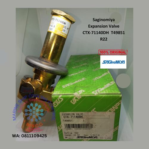 Jual Saginomiya Expansion Valve CTX-71140DH. T49851. Cap.22.6T . R22 ...