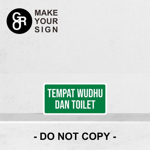 Jual Rambu Akrilik/Acrylic Tempat Wudhu Dan Toilet 15cm x 30cm - Kota ...