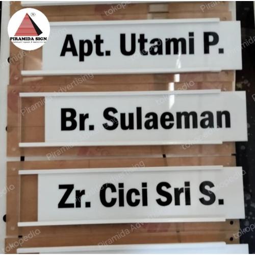 Jual Sign Sliding Nama Dokter Apoteker Klinik Rumah Sakit - Kota ...