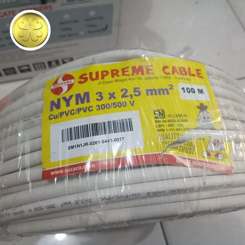Jual kabel listrik supreme 3x2.5 100 meter - Kota Medan - gold clover ...