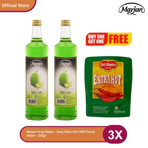 Promo [Paket Buy 2 Get 1 Free] Marjan Sirup Lychee 460 ml - Kab ...