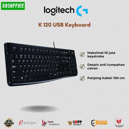Jual K 120 USB Keyboard - kekinian - ringan - Ori - Jakarta Barat - BosOffice Store | Tokopedia