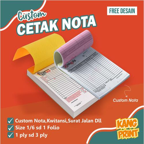 Jual Cetak Nota,surat jalan,invoice,tanda terima custom desain - Kota ...