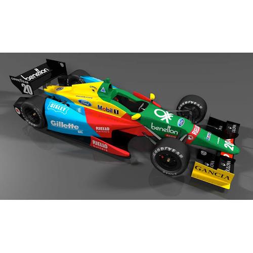 Jual Tamiya 19803 Body Lord Knight Custom Livery Benetton Tri Colore ...