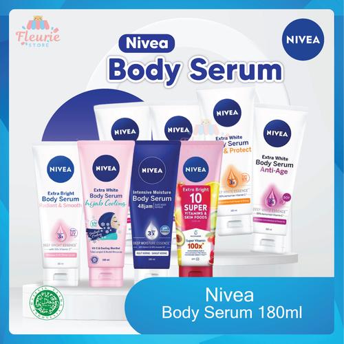 Jual Nivea Body Serum Extra White 180ml Original BPOM - Hijab Cooling - Kota Surabaya - Fleurie ...
