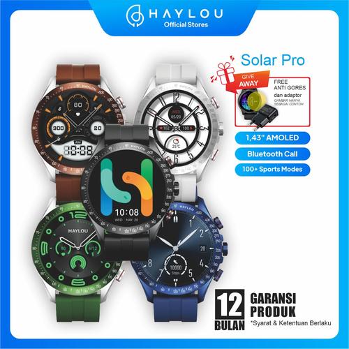 Jual Haylou Solar Pro LS18 Smartwatch Canggih dengan fitur AOD ip68 ...