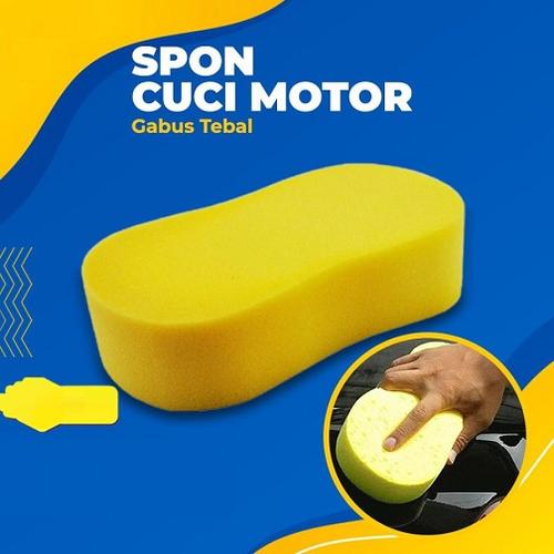 Jual Sponge Busa Cuci Mobil Motor Piring Kuning Polos Foam Wash Wax ...