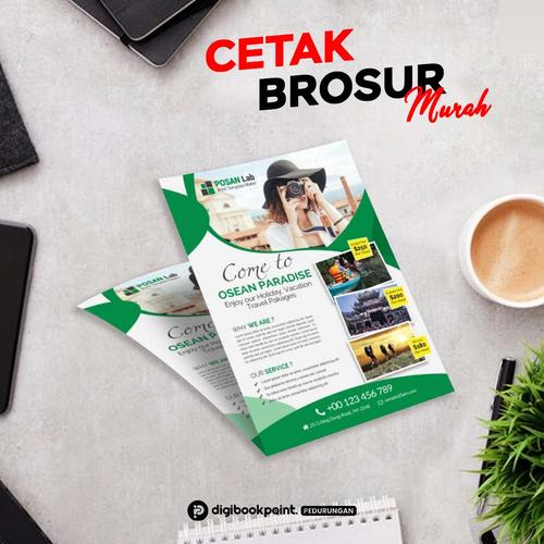 Jual Paket Cetak Brosur Leaflet A5 Pamflet Bahan Art Paper Isi 50 ...