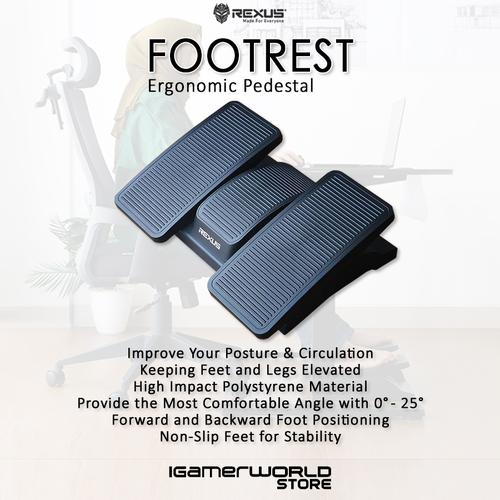 Promo Rexus Ergonomic Footrest Angle Pedestal / Pijakan Kaki - Kota ...