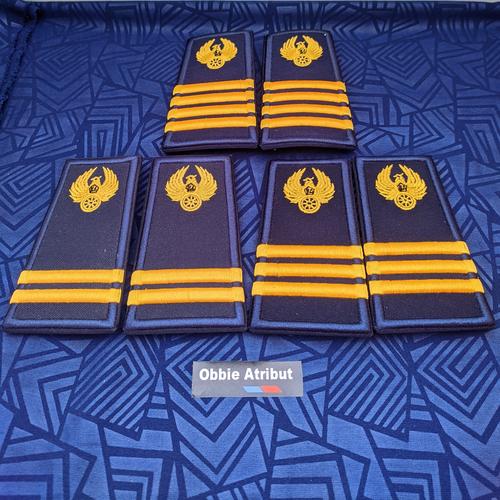 Jual Pangkat kai list bordir | wing kai masinis | brivet kai | pangkat ...