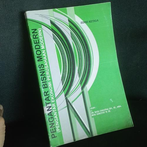 Jual Pengantar Bisnis modern edisi ketiga by Basu Swastha DH. SE. MBA ...