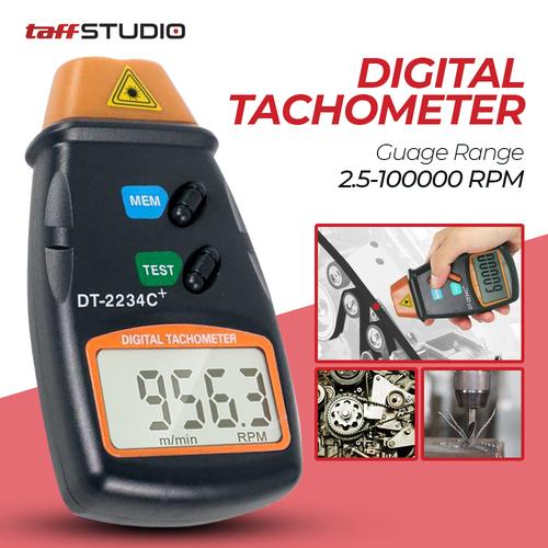 Jual Tachometer Digital Laser Infrared RPM ukur Kecepatan Putaran ...