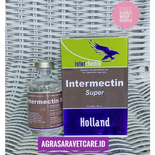 Jual Intermectin Super 50Ml Injek- Obat Cacing Endoparasit Dan ...