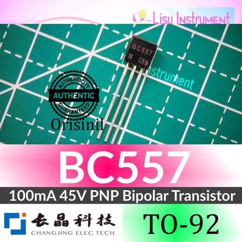 Jual BC557 45V 100mA PNP Bipolar Transistor BC557B TO-92 CJ ORIGINAL - Kota Depok - Lisu ...