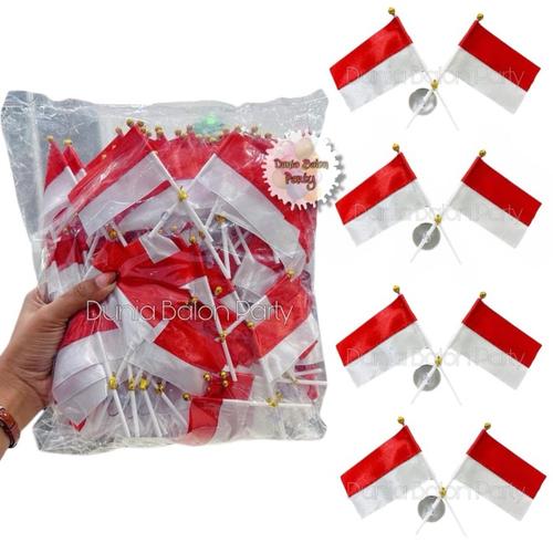 Jual [100SET] Bendera Kaca Merah Putih / Hiasan Tempel Kaca/ Bendera ...