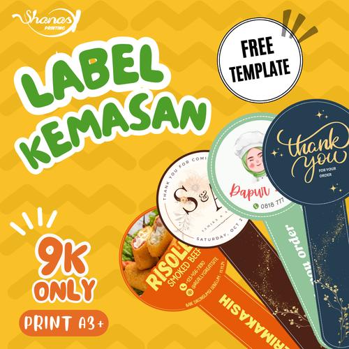 Jual Stiker Label Kemasan untuk Makanan, Souvenir, Sabun, Ucapan Bahan ...