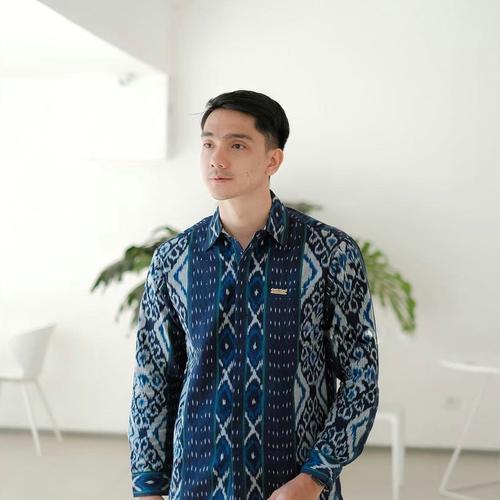 Jual Kemeja Tenun Pria - Original Tenun Troso - Malika Blue Series - S ...