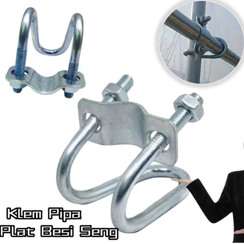 Jual Klip Pengunci Silang Berbentuk U /M8 Double U-Shaped Cross Tube ...