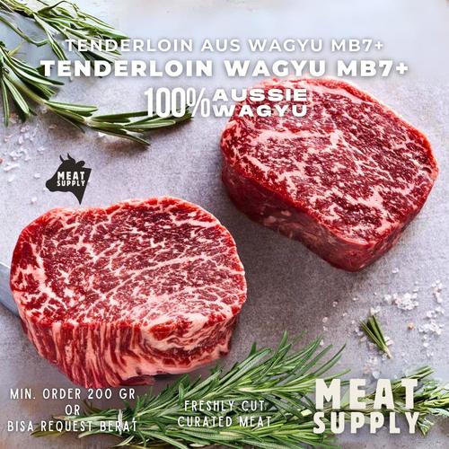 Promo Tenderloin Wagyu Beef MB 7+ Steak Premium IMPORT / Tenderloin ...