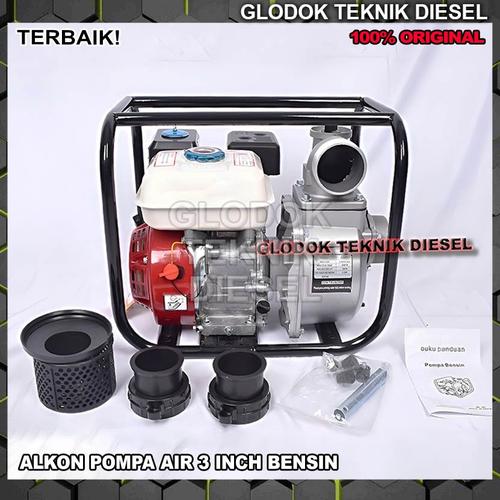 Jual Mesin Pompa Sedot Penyedot Sembur Air Sawah Irigasi Gasoline Engine Alkon Water Pump 3 ...