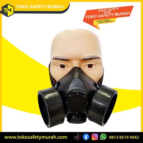 Jual Masker Respirator Tabung Double Corong Filter Ganda NP 306. Gas ...