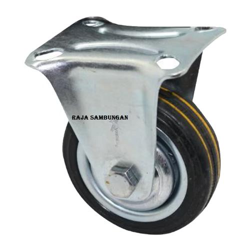 Jual Roda Karet 10 Inch Mati Rubber Wheel Troly Heavy Duty Trolly Troli ...