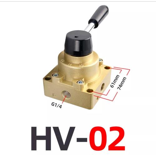 Jual HV-02 Pneumatic Mechanical Hand Rotary Valve Switch Type HV 02 Hand Valve 1/4" - Kab. Bogor ...