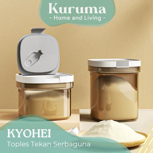 Promo KURUMA - KYOHEI Toples Kotak Cemilan Kedap Udara Penyimpanan Teh Gula Bening Wadah Simpan ...