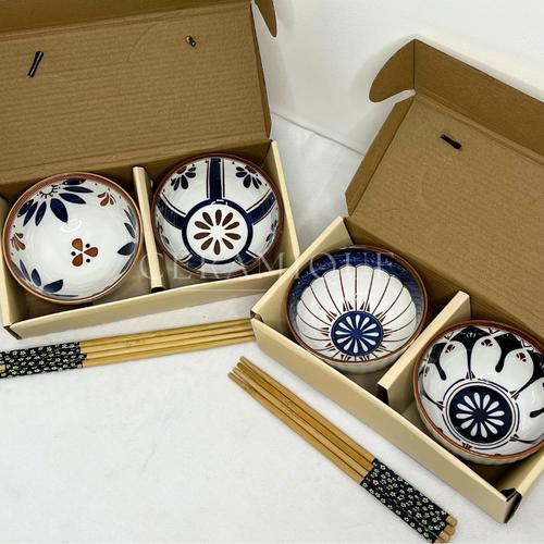 Jual CERAMIQUE | Mangkok Keramik set isi 2 Japanese style - Mangkok set ...