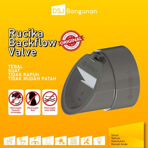 Jual Rucika Back Flow Valve 3 4 6 Inch Backflow Anti Tikus Serangga - 6 ...