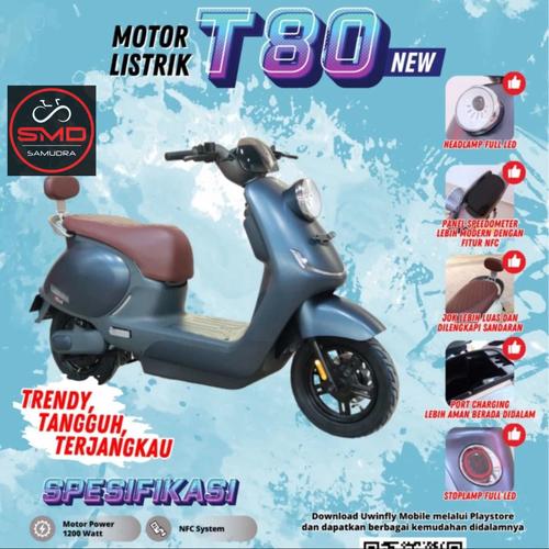 Jual Motor Aki Listrik Ebike Dewasa Uwinfly T80 T 80 1200W 60V 20Ah Murah BDG - Kota Bandung ...