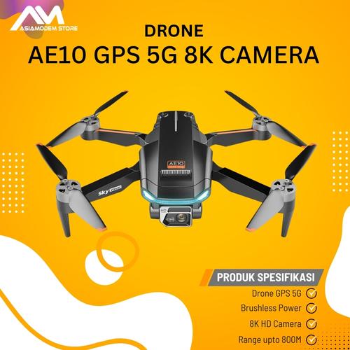Jual Drone AE10 GPS 5G 8K Camera Brushless Optical Flow - Hanya Baterai ...