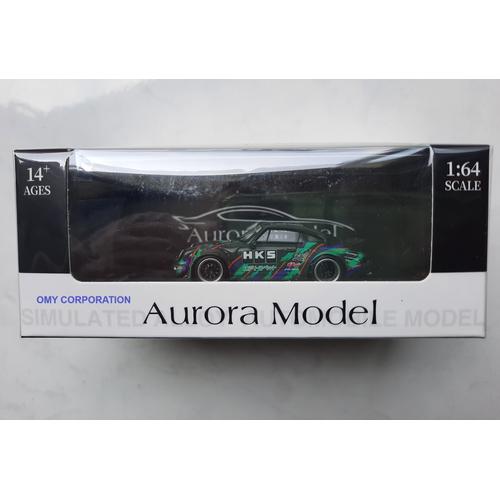 Jual Aurora Model Time Micro Porsche 964 HKS Duck tail skala 1:64 ...