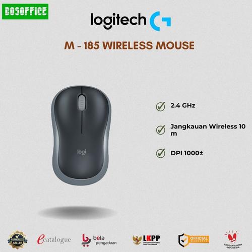 Jual M 185 Wireless Mouse - Swift Grey - Trendy - Ori - Jakarta Barat ...