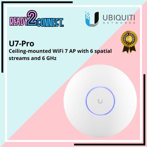 Jual UBIQUITI U7-PRO Ceiling-mounted WiFi 7 AP with 6 Access Point U7 ...