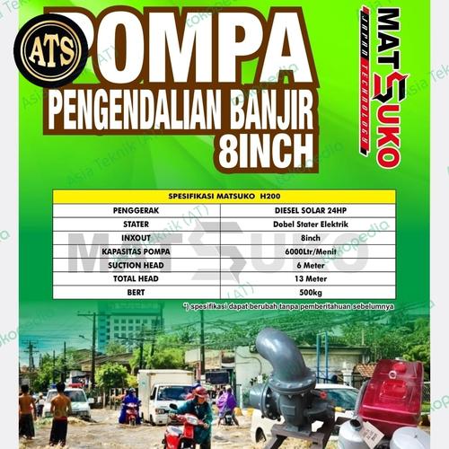 Jual Pompa Air Banjir 8 Inch Diesel Solar / Pompa Pengendalian Banjir 8 ...