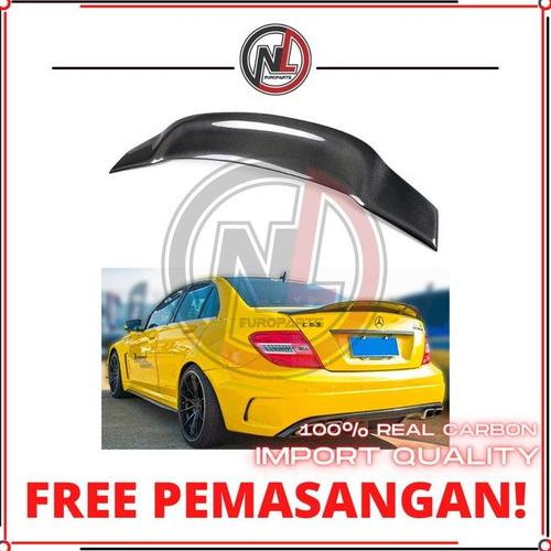 Jual ST Ducktail Spoiler MERCEDES Benz Mercy W204 RENNTECH Style Carbon ...