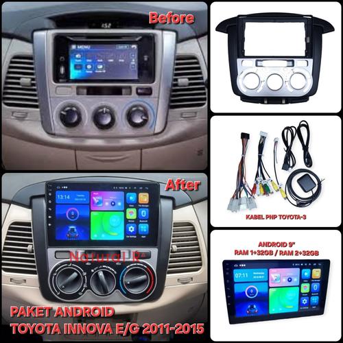 Jual PAKET HEADUNIT ANDROID 9 INCH PLUG N PLAY TOYOTA INNOVA E/G 2011 ...