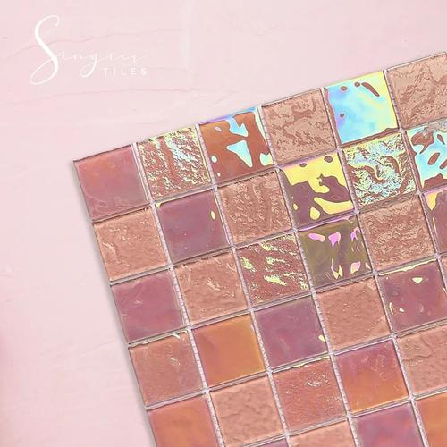 Jual Aurora Pink Square Singres Mosaic Tiles | Mosaic Keramik - Jakarta ...