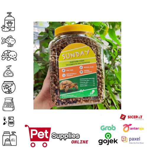 Jual 1 KG SUNDAY TORTOISE FOOD 1KG PELET KURA DARAT MAKANAN KURA ...
