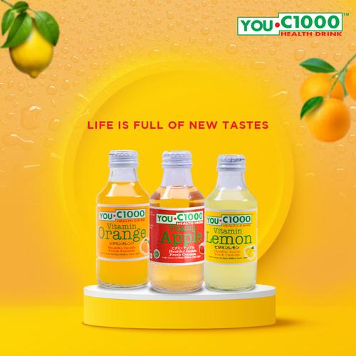 Jual You C1000 Minuman Vitamin C Botol Kaca 140ml - Orange - Jakarta ...