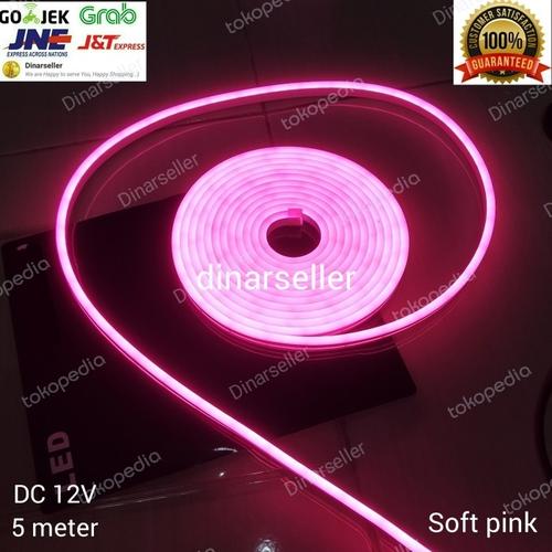 Jual NEON FLEX LED SOFT PINK SELANG 12V DC 5 METER OUTDOOR IP65 ...