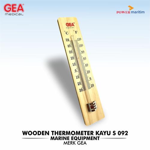 Promo Thermometer Ruangan Kayu Merk GEA Type S092 Wooden 0-50°C Alat ...